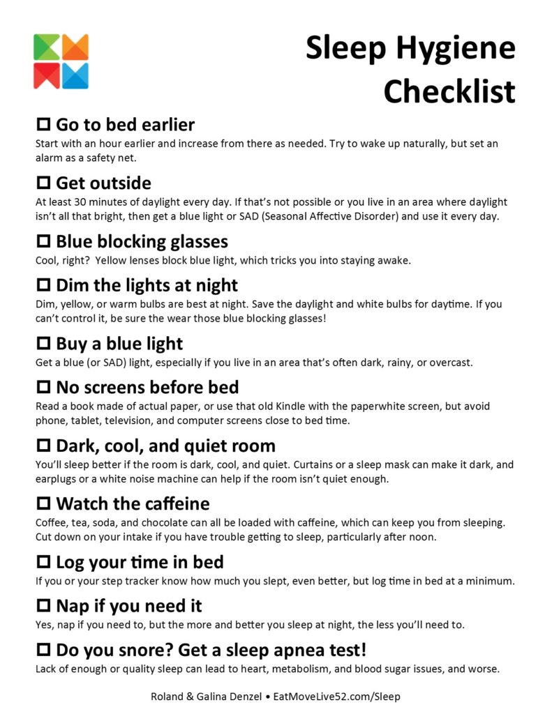 Sleep Hygiene Checklist small 2 Ohio Sleep Treatment